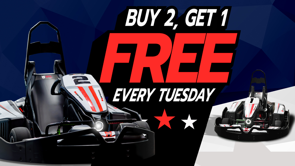 Buy Two Get One Free Tuesdays - K1 Speed | K1 Speed