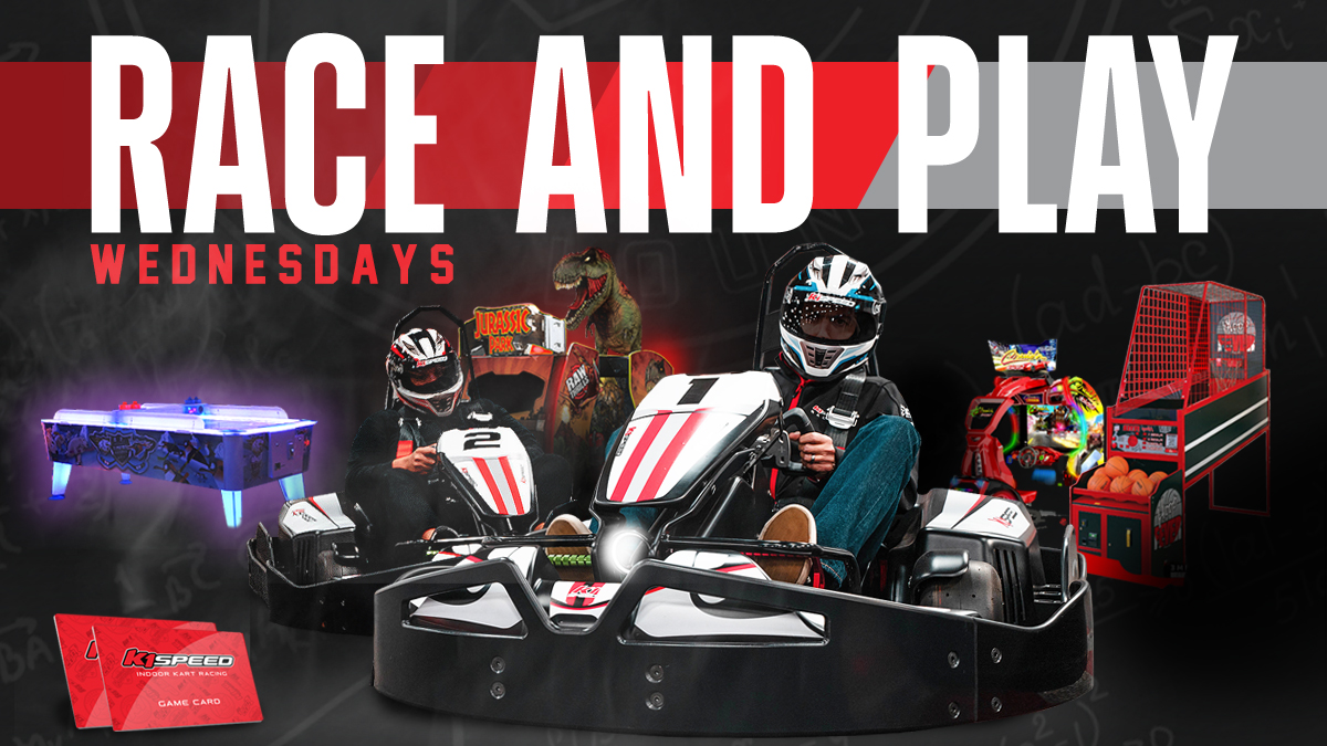 Race & Play Wednesdays at K1 Speed: Racing & Arcade Package | K1 Speed