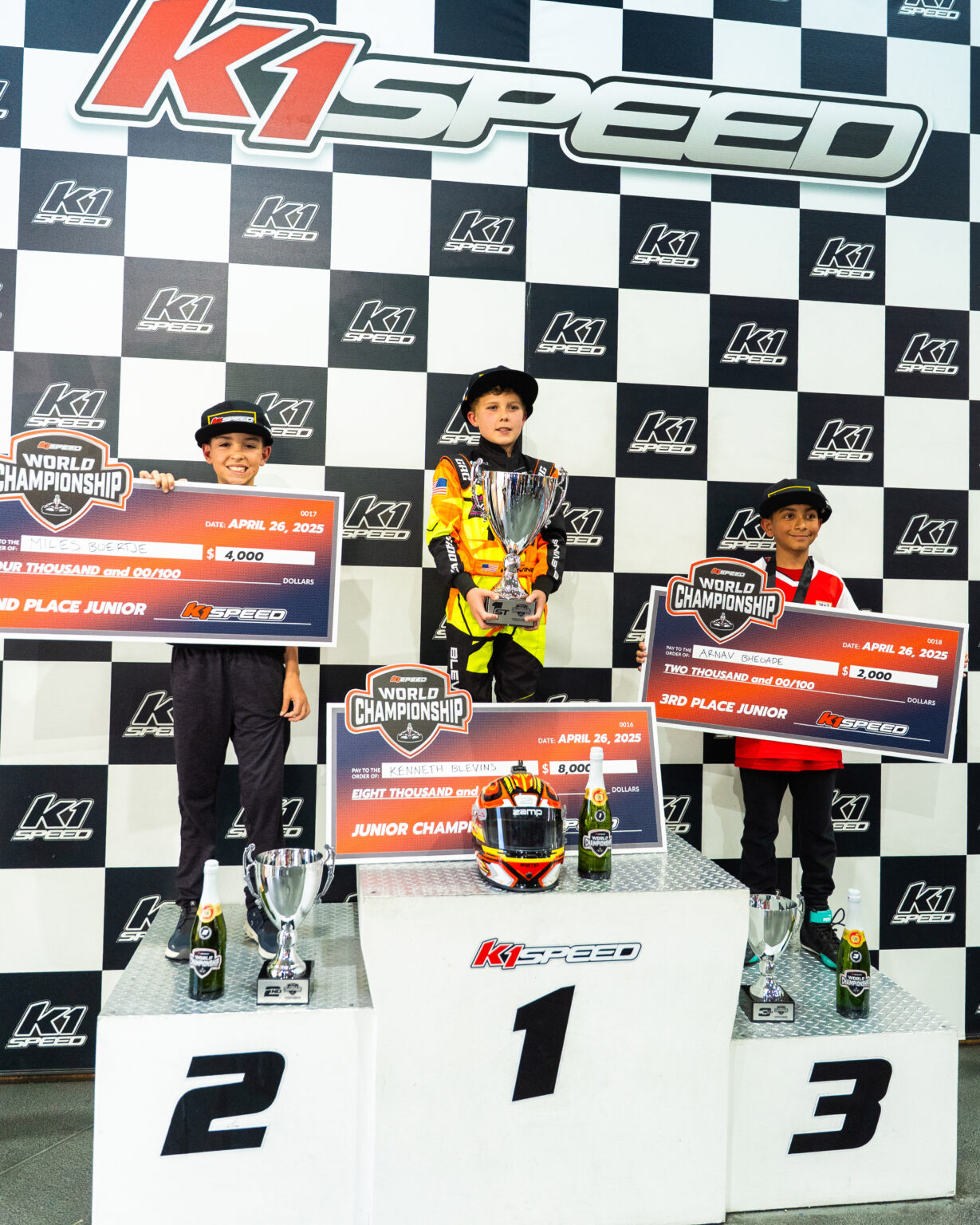 Get to Know the 2025 K1 Speed Junior E-World Podium - K1 Speed | K1 Speed